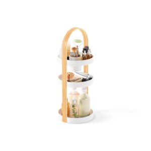 umbra bellwood cosmetic organizer (white-natural)