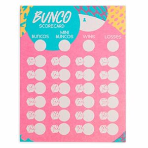 Bunco Scoresheet Refills - 75 Scoreboards & 25 Table Sheet Tally Pads - Must-Have Party Supplies, Fun Learning Activities, & Extra Game Pieces for Family Night, Rec Rooms, & Fundraisers