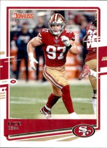 2020 donruss #12 nick bosa san francisco 49ers football card