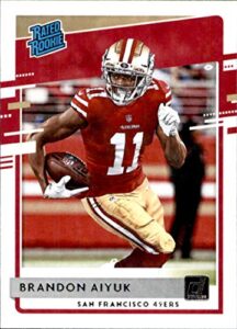 2020 donruss #319 brandon aiyuk san francisco 49ers rookie football card