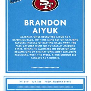 2020 Donruss #319 Brandon Aiyuk San Francisco 49ers Rookie Football Card