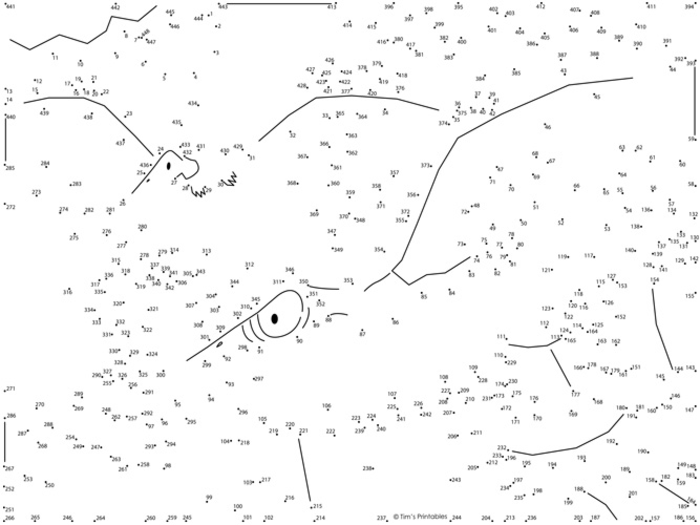 Pterodactyl Extreme Dot-to-Dot / Connect the Dots PDF