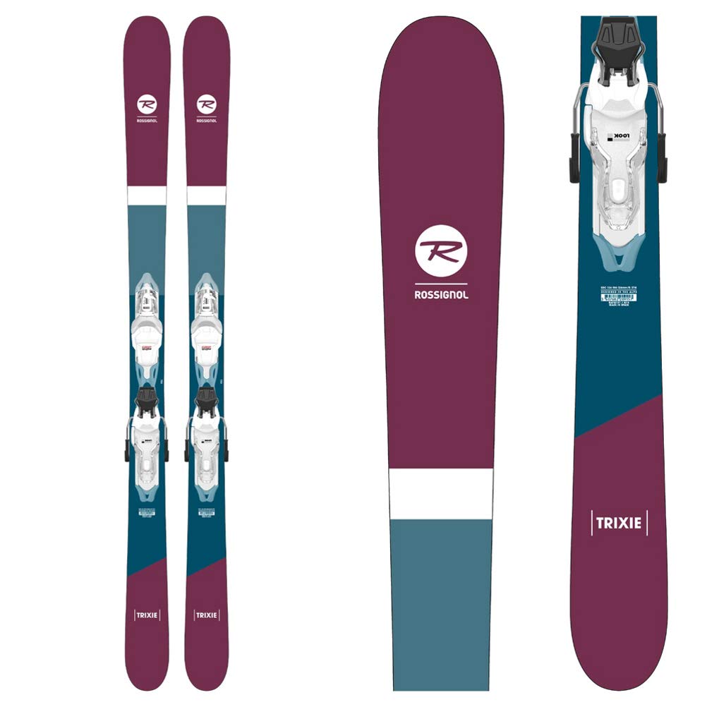 Rossignol Trixie Girls Skis 138 W/Xpress 10 GW Bindings White Sparkle