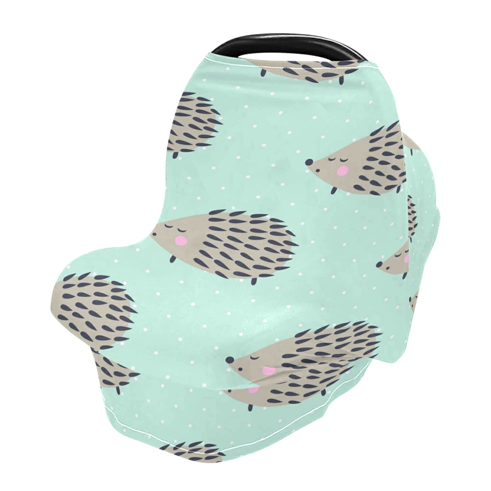 Nursing Cover Breastfeeding Scarf Cartoon Hedgehog - Baby Car Seat Covers, Infant Stroller Cover, Carseat Canopy(923c2)