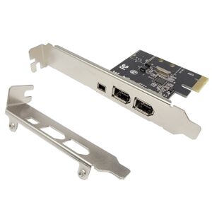 yotocap 3 port pci-e firewire card ieee 1394a x 2 + mini 1394a controller card adapter dual chipset for win 7/8/10