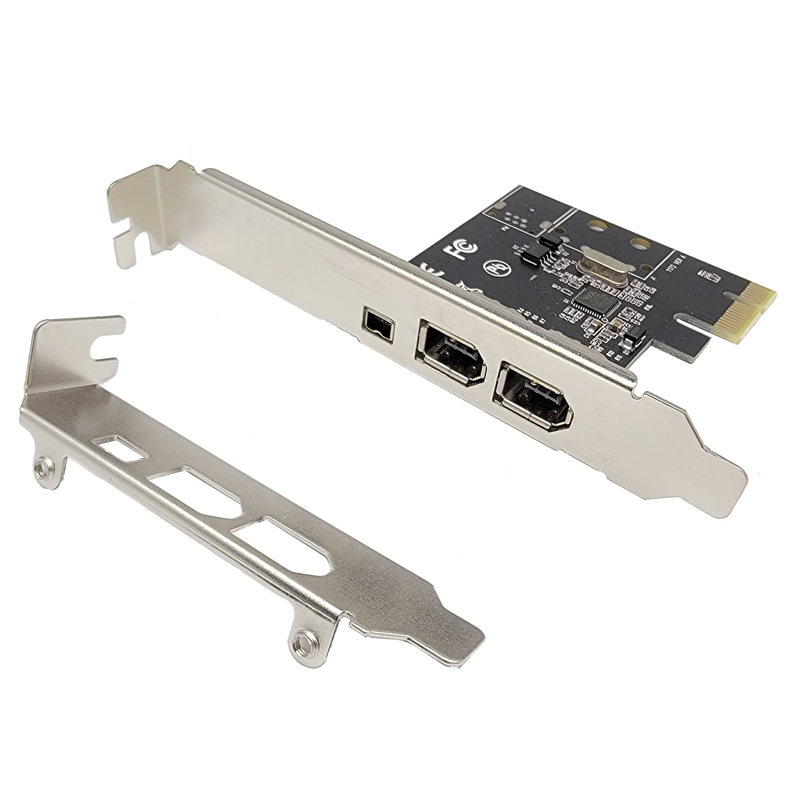 YOTOCAP 3 Port PCI-E Firewire Card IEEE 1394A x 2 + Mini 1394A Controller Card Adapter Dual Chipset for Win 7/8/10