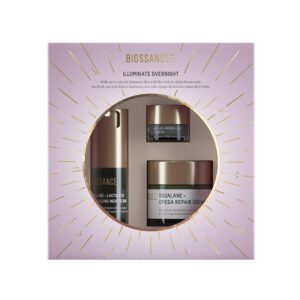 biossance illuminate overnight set, 3-piece set