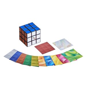 rubik's cube 3x3 puzzle, original rubik's product, includes removable mod stickers to customize, toy for kids ages 8 and up