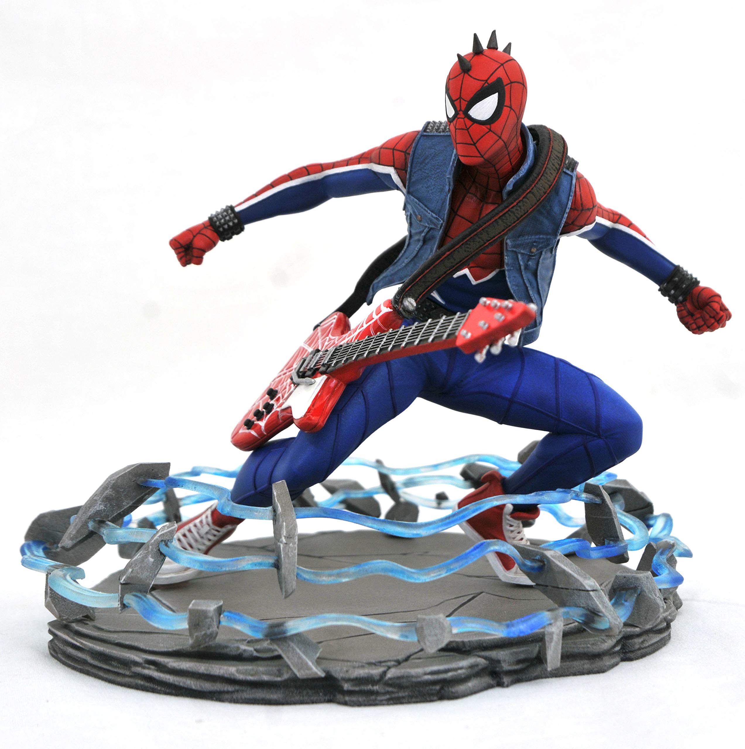 Diamond Select Toys Marvel Gallery: Spider-Punk (Playstation 4 Version) PVC Figure, Multicolor