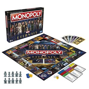 Monopoly: Marvel Studios' Eternals Edition Board Game for Marvel Fans, Game for 2-6 Players, Kids Ages 8 and Up