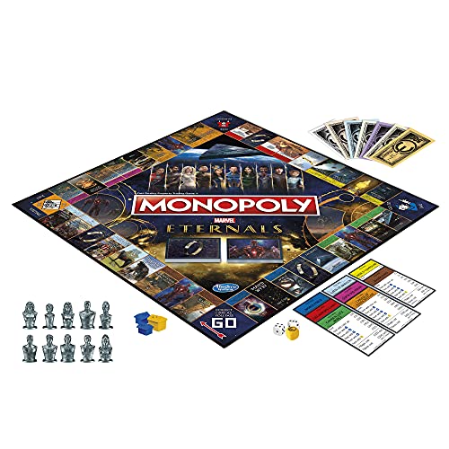 Monopoly: Marvel Studios' Eternals Edition Board Game for Marvel Fans, Game for 2-6 Players, Kids Ages 8 and Up