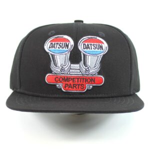 datsun competition parts baseball cap - snap back - flat brim black hat