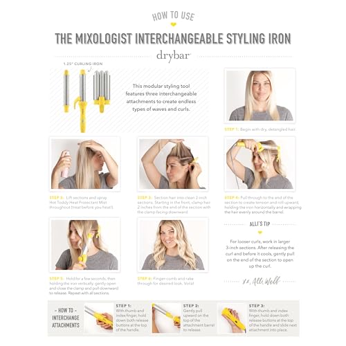 Drybar The Mixologist Interchangeable Styling Iron