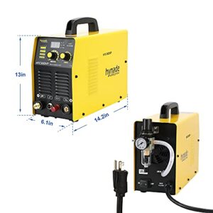 hynade Plasma Cutter Pilot Arc, Dual Voltage 115/230V 50A Plasma Cutting Machine, Inverter Metal Plasma Cutter Max Cutting Thickness 14mm (HYC50DVP 115/230V)