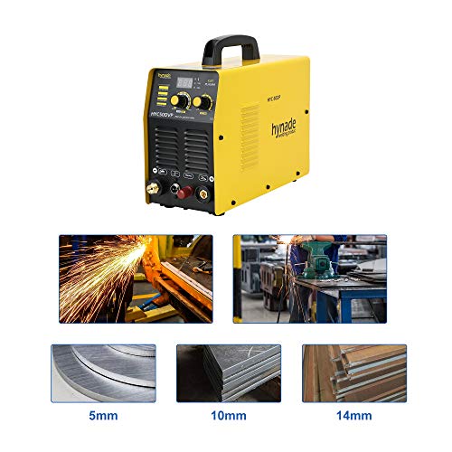 hynade Plasma Cutter Pilot Arc, Dual Voltage 115/230V 50A Plasma Cutting Machine, Inverter Metal Plasma Cutter Max Cutting Thickness 14mm (HYC50DVP 115/230V)