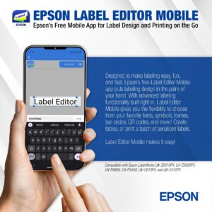 LABELWORKS Epson LW-PX800 Industrial Wireless Label Maker - Desktop Label Printer Compatible with Large Variety of Tape Types