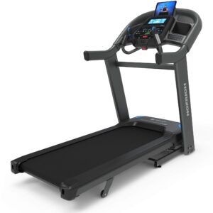 horizon fitness 7.4 at studio series smart treadmill with bluetooth and incline, heavy duty folding treadmill 350 lbs weight capacity, pro running machine for home exercise and running with apps