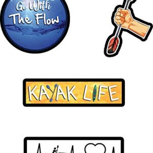 Kayak Stickers – Great Kayaking Accessories – Waterproof Stickers for Kayak – Kayak Decals- 100% Waterproof Vinyl Stickers