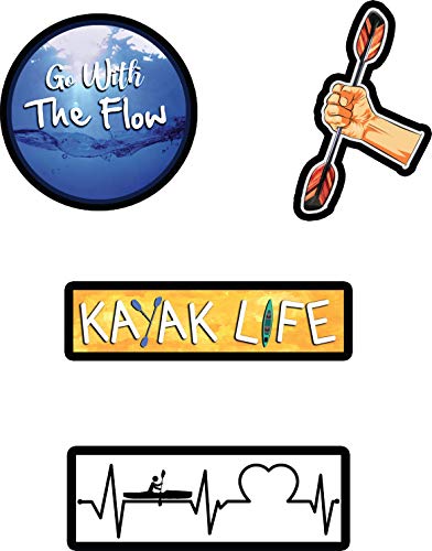 Kayak Stickers – Great Kayaking Accessories – Waterproof Stickers for Kayak – Kayak Decals- 100% Waterproof Vinyl Stickers