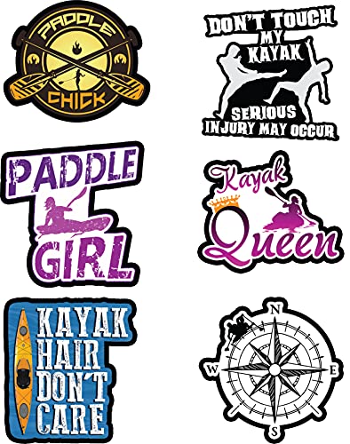 Kayak Stickers – Great Kayaking Accessories – Waterproof Stickers for Kayak – Kayak Decals- 100% Waterproof Vinyl Stickers