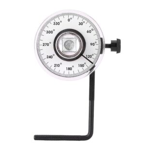 adjustable torsion angle gauge, drive angle torsion wrench measure fits 1/2" dr. tools ratchet/torsion wrench/power bar etc