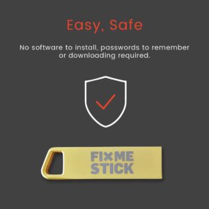 FixMeStick PRO Virus Removal for Business - Unlimited Use on Unlimited Laptops and Desktops (PCs and Macs) for 1 Year - Works with Your Antivirus