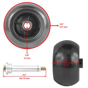 Caltric 2 Deck Wheel Compatible with Husqvarna 539-102-643 ZTH-7226 ZTH-7227 ZTHKH4818 ZTHKH4820