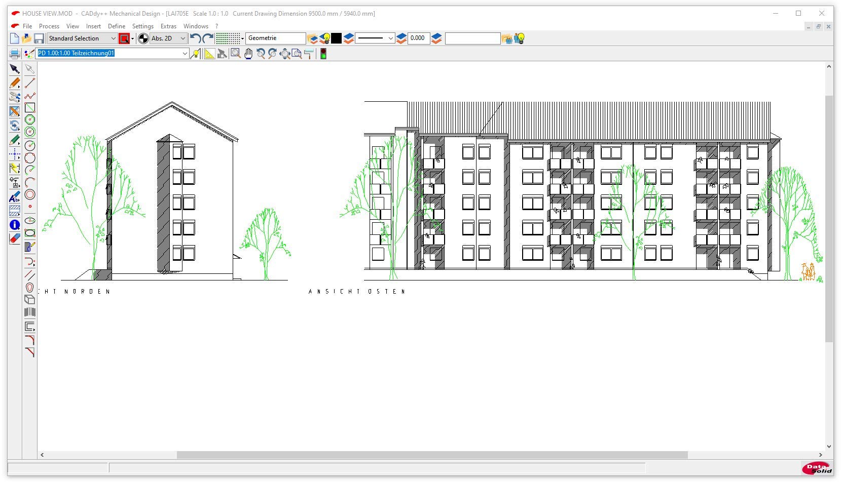 Becker CAD 12 2D - professional CAD software for 2D design and modelling - for 3 PCs - 100% compatible with AutoCAD