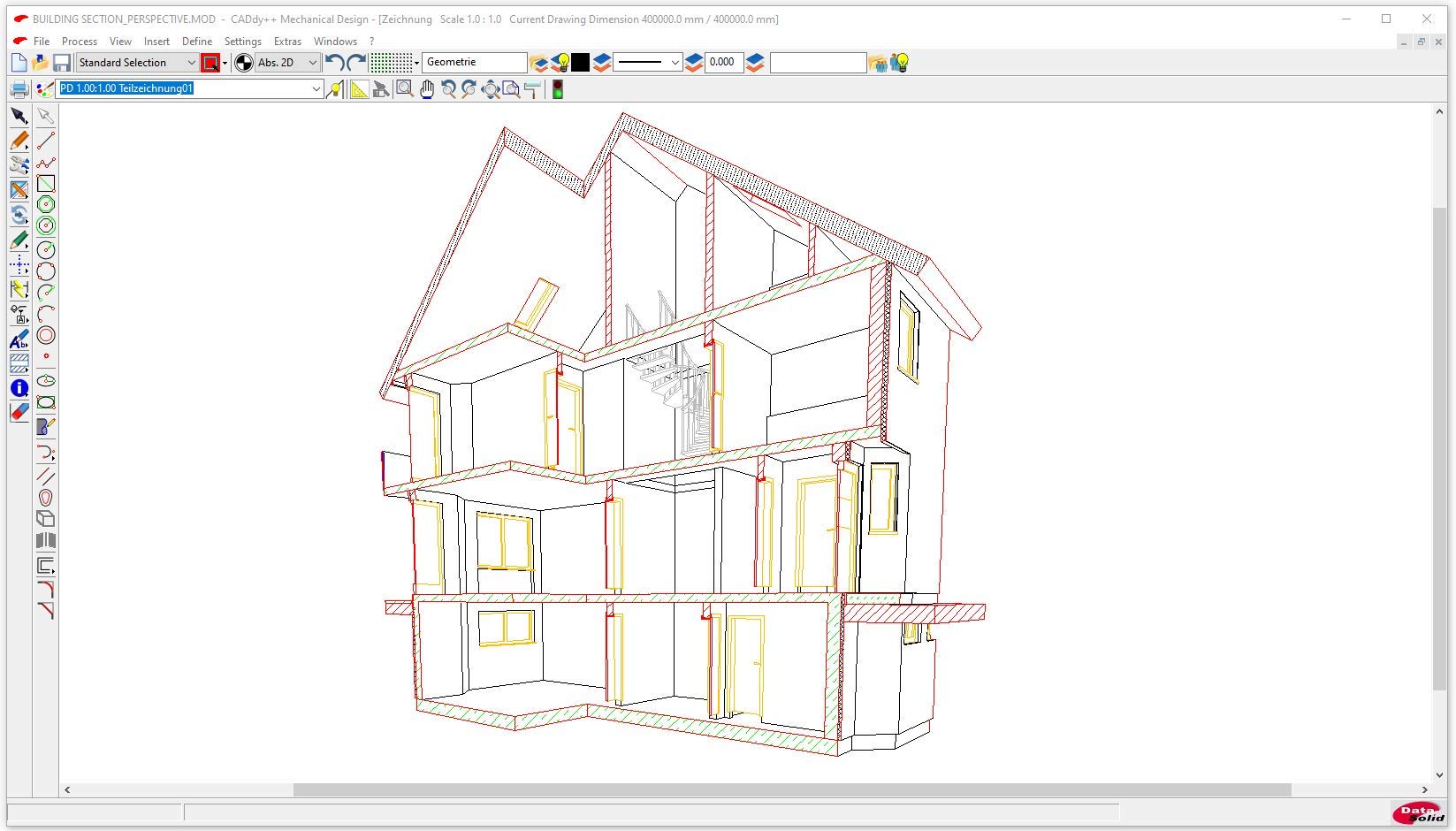 Becker CAD 12 2D - professional CAD software for 2D design and modelling - for 3 PCs - 100% compatible with AutoCAD