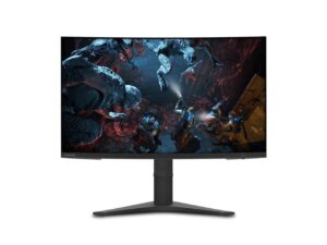 lenovo g32qc-10 31.5-inch qhd curved gaming monitor, 1440p, amd freesync premium, displayport, hdmi, narrow bezels, adjustable, vesa mount, 66a2gccbus