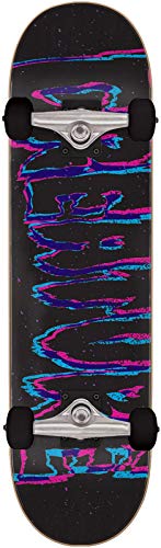 Creature Skateboard Complete 3D Logo Black/Purple 7.75" x 30" Assembled