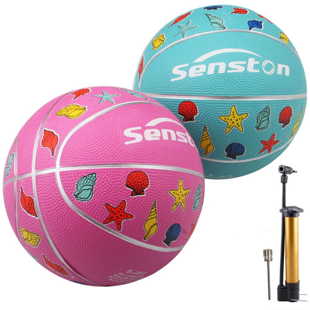 Senston Kids Basketball Size 3, Mini Basketball Toddlers Basketball Ball for Girls Boy, Gifts for Kids…