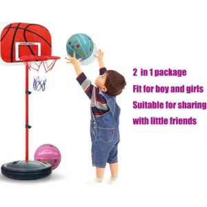 Senston Kids Basketball Size 3, Mini Basketball Toddlers Basketball Ball for Girls Boy, Gifts for Kids…