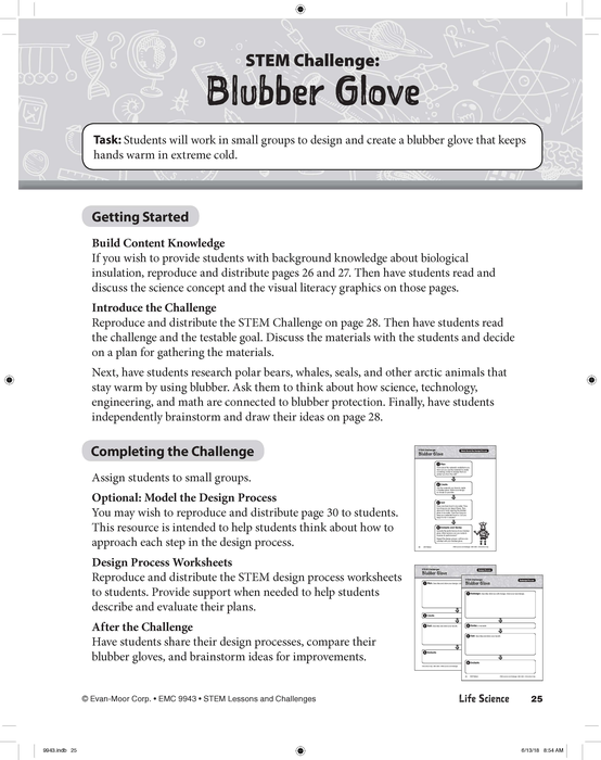 STEM Challenge Blubber Glove (Life Science Concept Insulation), Grade 3