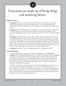 ecosystems are made up of living things and nonliving factors