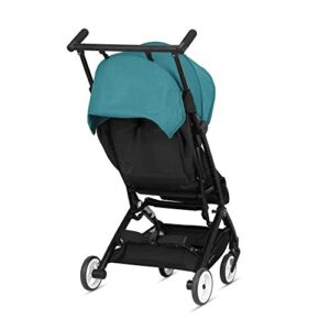 CYBEX Libelle Stroller, Ultra-Lightweight Stroller, Small Fold Stroller, Hand Luggage Compliant, Compact Stroller, Fits CYBEX Car Seats (Sold Separately), Infants 6 Months+, River Blue