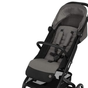 CYBEX Beezy Stroller, Lightweight Baby Stroller, Compact Fold, Compatible with All CYBEX Infant Seats, Stands for Storage, Easy to Carry, Multiple Recline Positions, Travel Stroller, Soho Grey