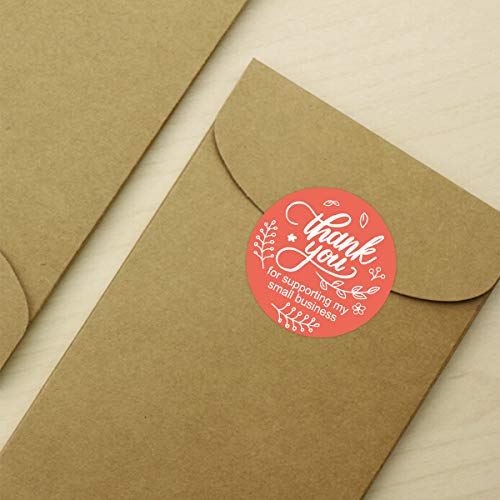 600PCS Thank You for Supporting My Small Business Stickers Labels for Handmade Shopping Small Shop Business Stickers 2 Inch 7 Designs