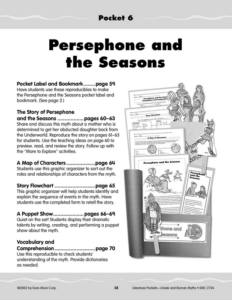 pocket 06 persephone and the seasons (greek and roman myths)