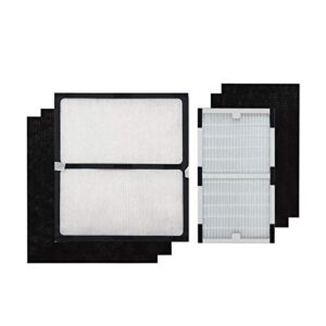 pureburg replacement filter set compatible with idylis iap-10-280 air purifier (iaf-h-100c + iaf-h-100d) filter type c+d