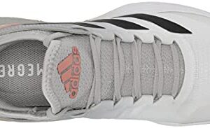 adidas Women's Adizero Ubersonic 4 Tennis Shoe, Grey/Black/White, 6.5