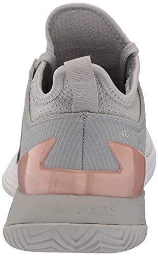 adidas Women's Adizero Ubersonic 4 Tennis Shoe, Grey/Black/White, 6.5