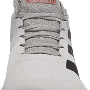 adidas Women's Adizero Ubersonic 4 Tennis Shoe, Grey/Black/White, 6.5