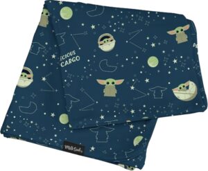 milk snob star wars the child baby boy and girl swaddle blanket, soft receiving, security bed and play blanket, toddler and infant baby bedding registry and shower gifts, newborn essentials, 35x35