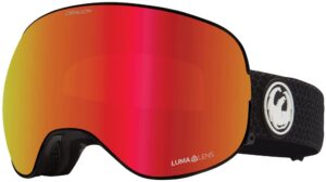 dragon alliance x2 split lumalens red ion snow goggles