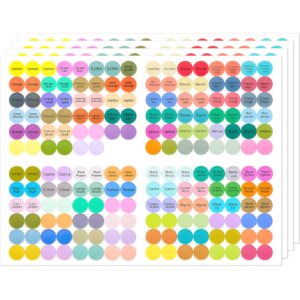 1920 stickers 10 sheets essential oils labels bottle cap stickers lid stickers for rollerballs bottles and organizing oils proof labels stickers waterproof cap stickers for essential oil bottle