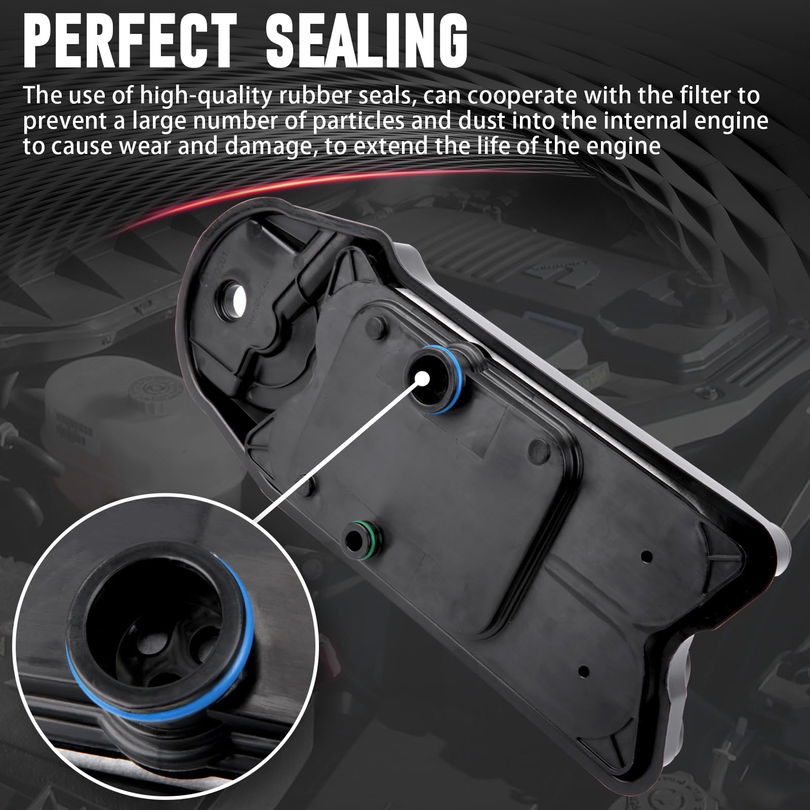 WEILEITE 6.7 Cummins Crankcase Ventilation Filter CCV Breather Fit For Dodge Ram 2500 3500 4500 5500 2008-2021 6.7L Diesel ISB Engine Element Replaces CV52001 904-418 4936636 68002433AC 68002433AB