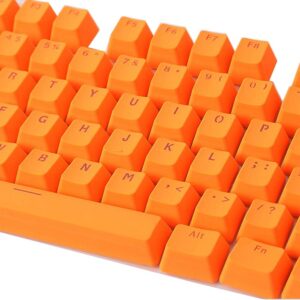 mohaliko keycaps orange, orange keyboard, 106 keys pbt solid color backlight keycaps replacement compatible with cherry/kailh/gateron/outemu switch keyboard