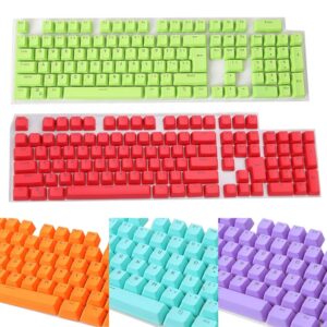 MOHALIKO Keycaps Orange, Orange Keyboard, 106 Keys PBT Solid Color Backlight Keycaps Replacement Compatible with Cherry/Kailh/Gateron/Outemu Switch Keyboard