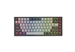 keycool hero 84 2021 edition mechanical keyboard rgb gateron switches mini gaming 84 keys keyboard (rgb gateron brown)